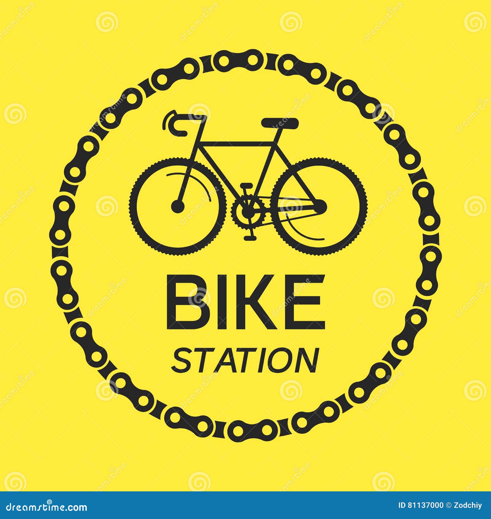 Fahrrad-Logo vektor abbildung. Illustration von radfahrer - 81137000