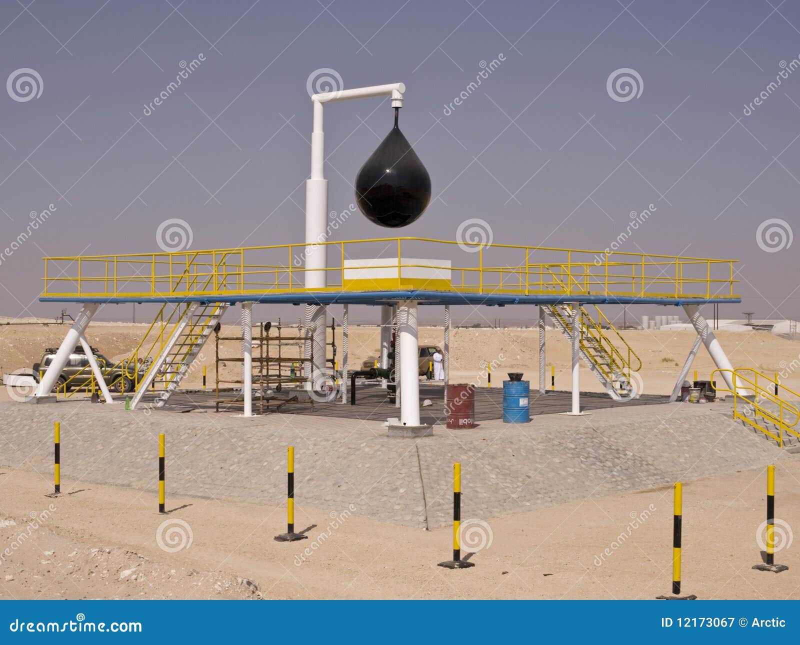 Fahud Two Oil Well - Oman stock image. Image of reserves - 12173067
