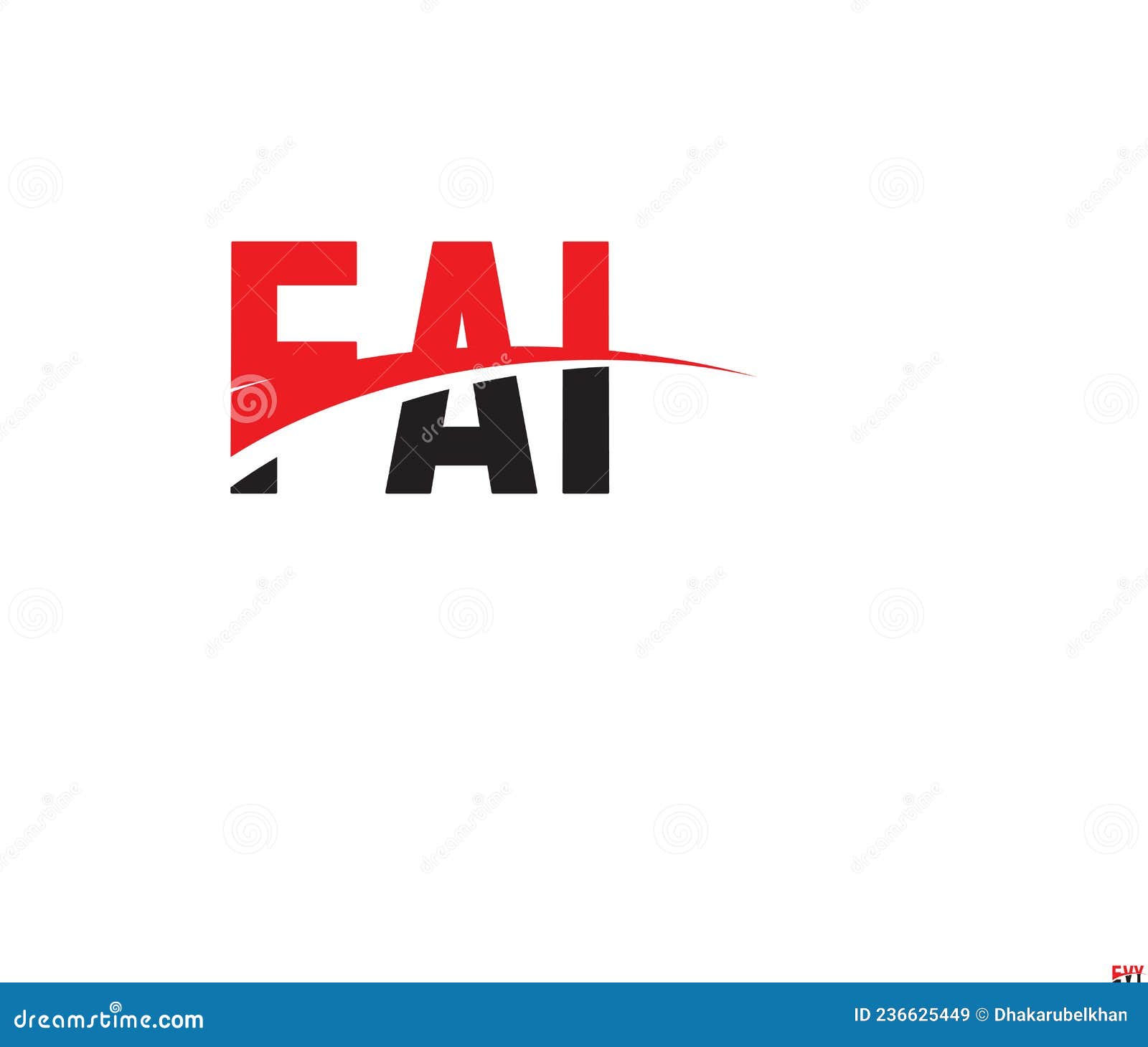 FAI Letter Initial Logo Design Vector Illustration Stock Vector ...