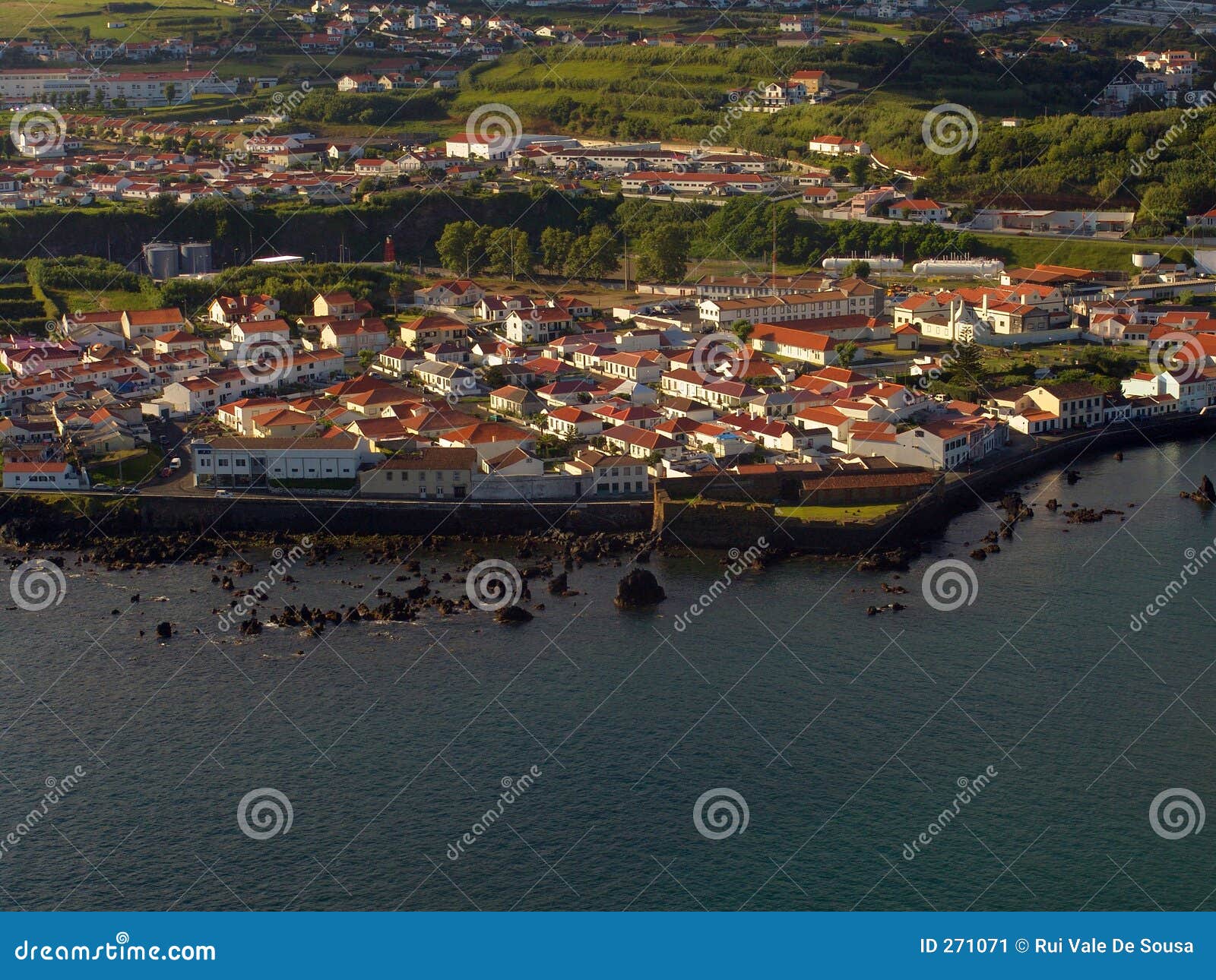 Faial Island stock image. Image of houses, landscapes, island - 271071