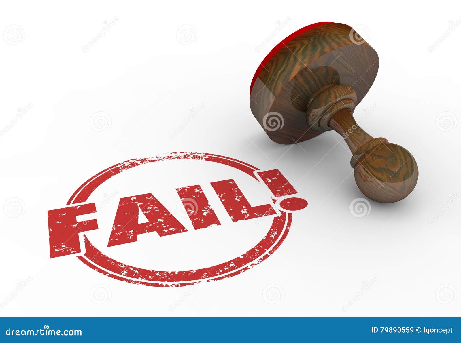 Failure Word Displays Inept Unsuccessful Or Lacking Stock Photography ...