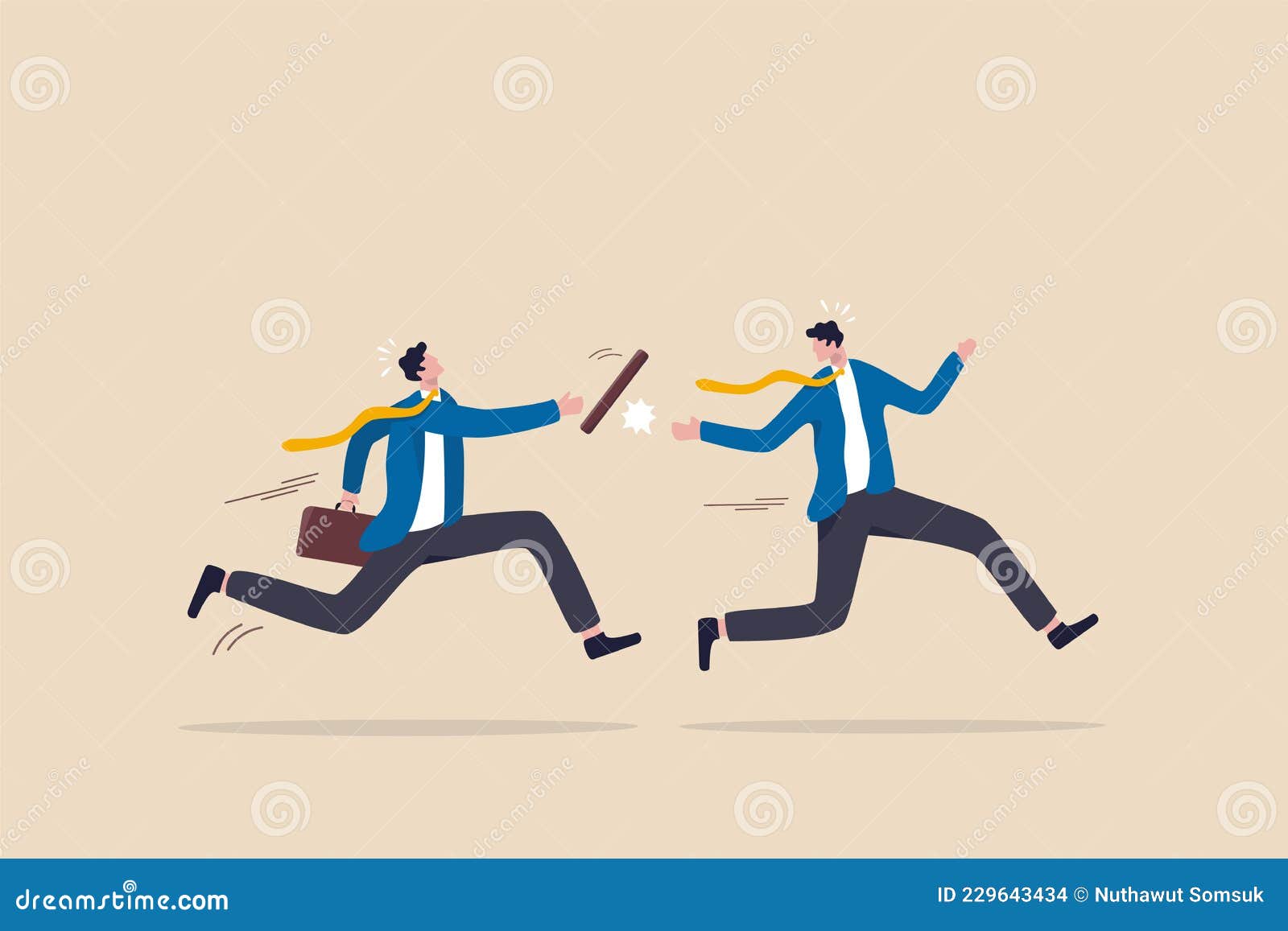 Fail Baton Pass, Failure or Mistake Causing Business Lost, Bad Work ...