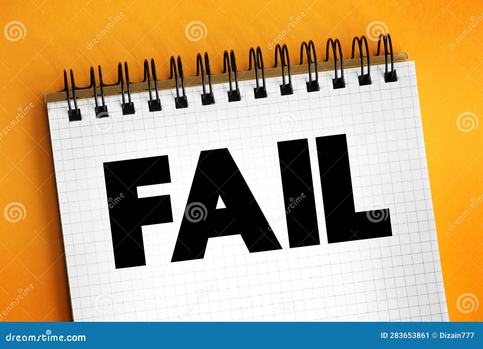 FAIL - Be Unsuccessful in Achieving One S Goal, Text Concept for ...