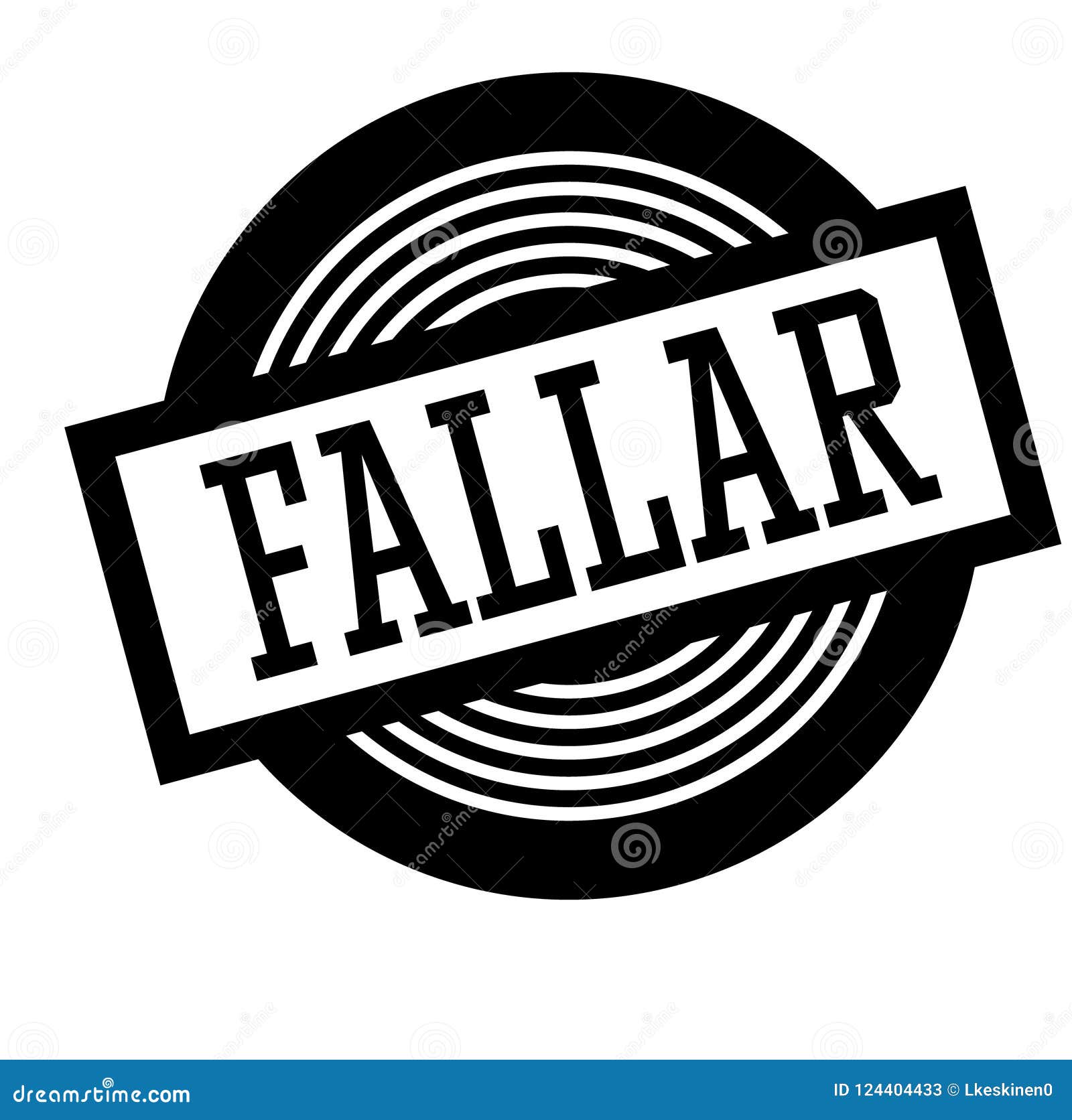Fail black stamp stock vector. Illustration of backslide - 124404433