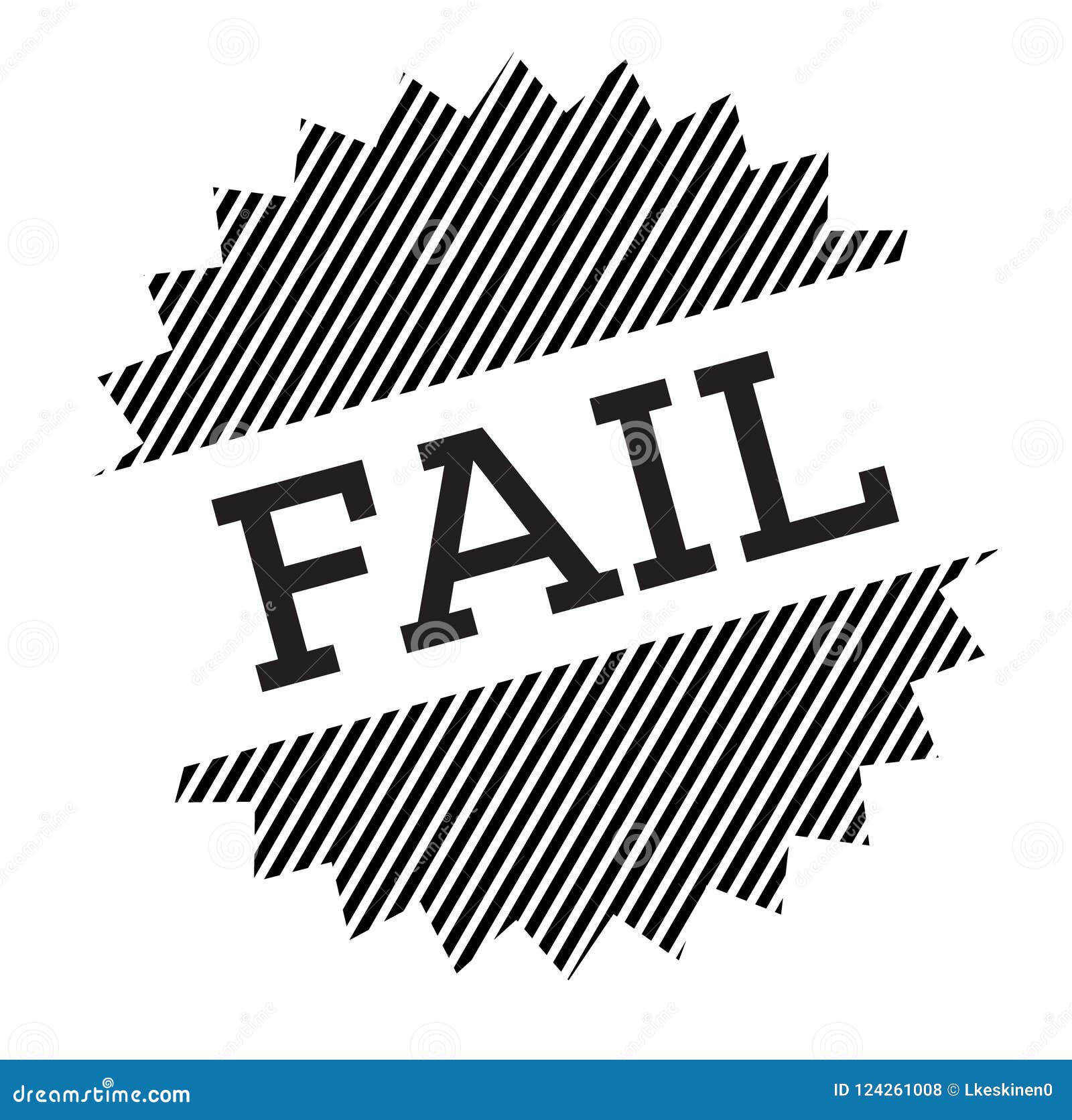 Fail black stamp stock vector. Illustration of abort - 124261008