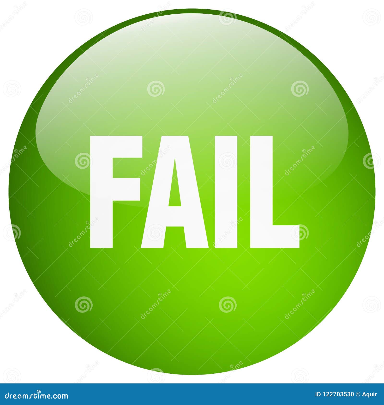 Fail button stock vector. Illustration of note, fail - 122703530