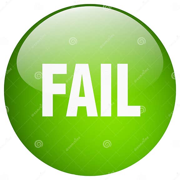 Fail button stock vector. Illustration of note, fail - 122703530