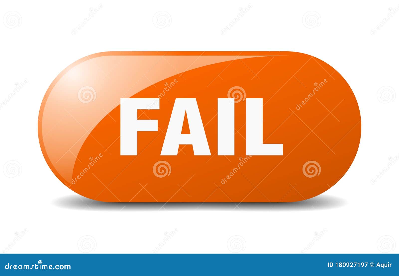 Fail Button. Fail Sign. Key. Push Button Stock Vector - Illustration of ...