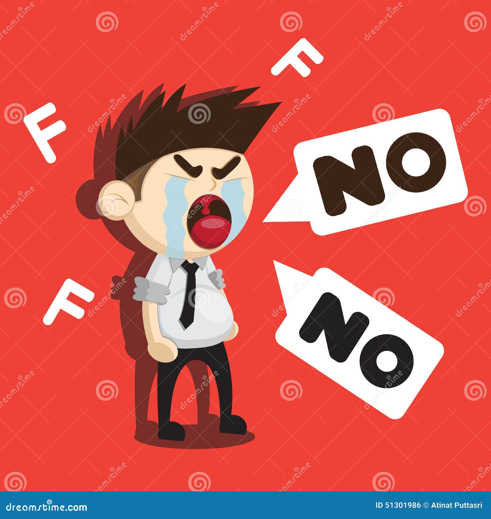 Fail An Exam Abstract Cartoon Stock Vector - Illustration of cloud ...