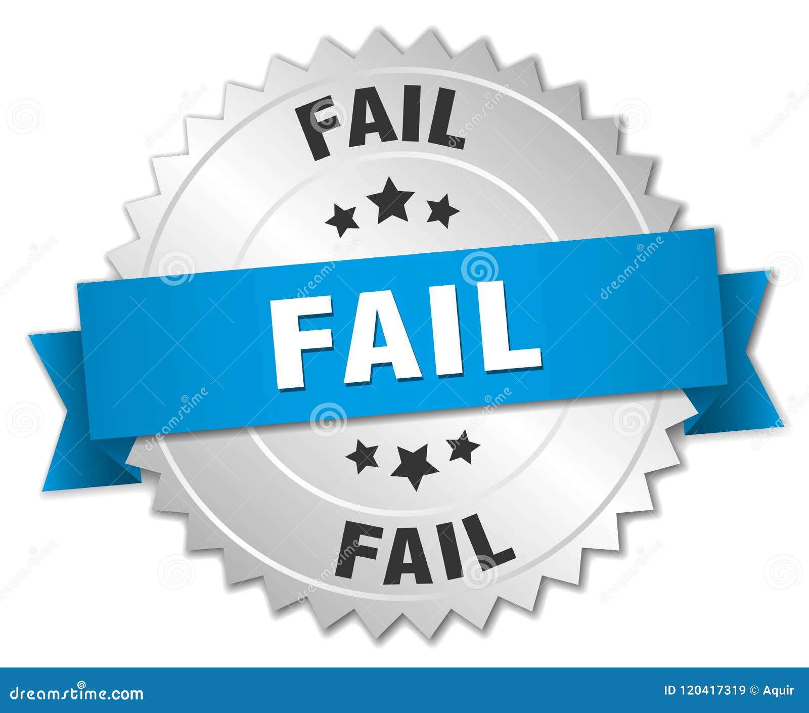 Fail stock vector. Illustration of fail, silver, retro - 120417319