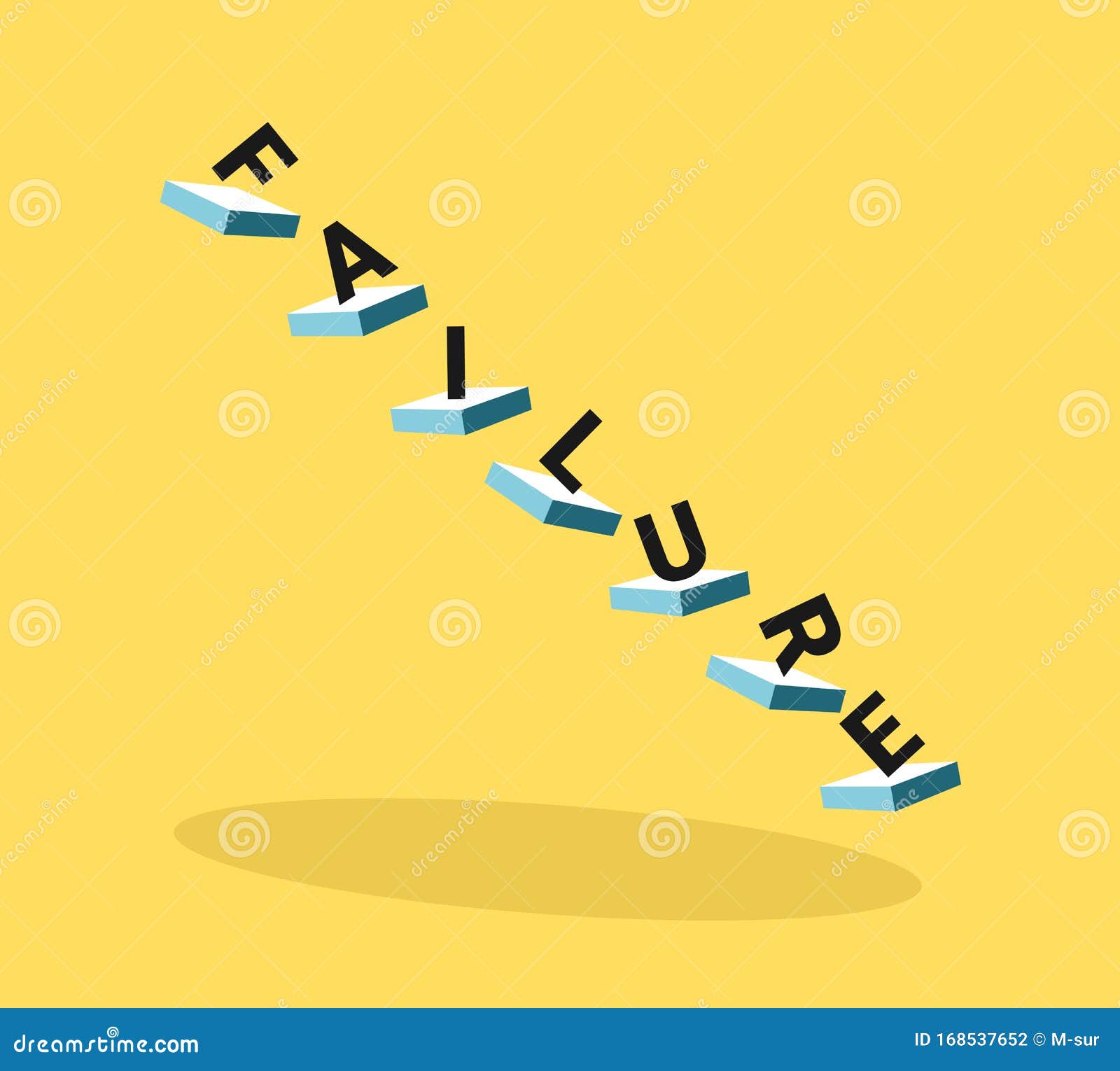 Fail and failure stock vector. Illustration of fail - 168537652