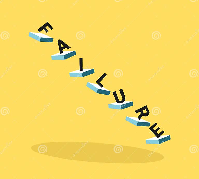 Fail and failure stock vector. Illustration of fail - 168537652