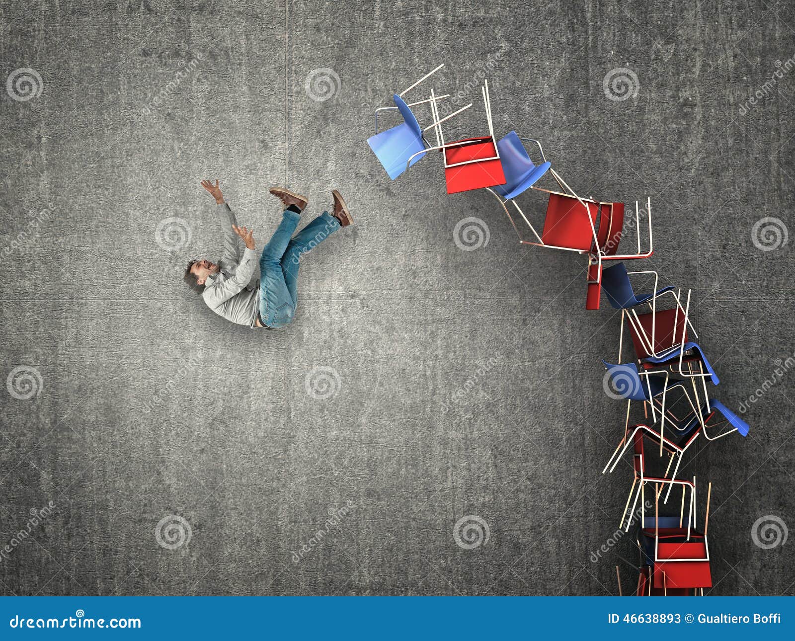 Fail and fall stock illustration. Illustration of grunge - 46638893