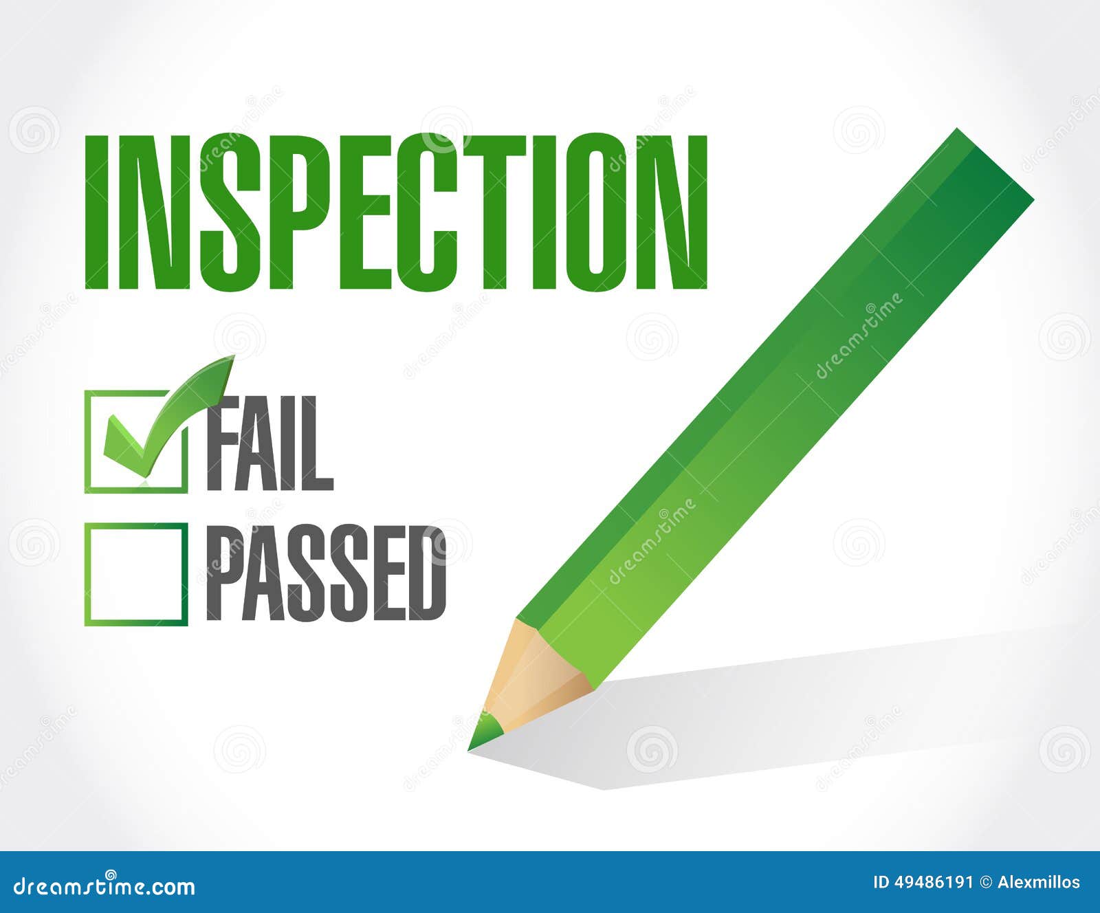 Fail Inspection Check List Illustration Design Stock Illustration ... Fail Inspection Check List Illustration Design Stock Illustration ...