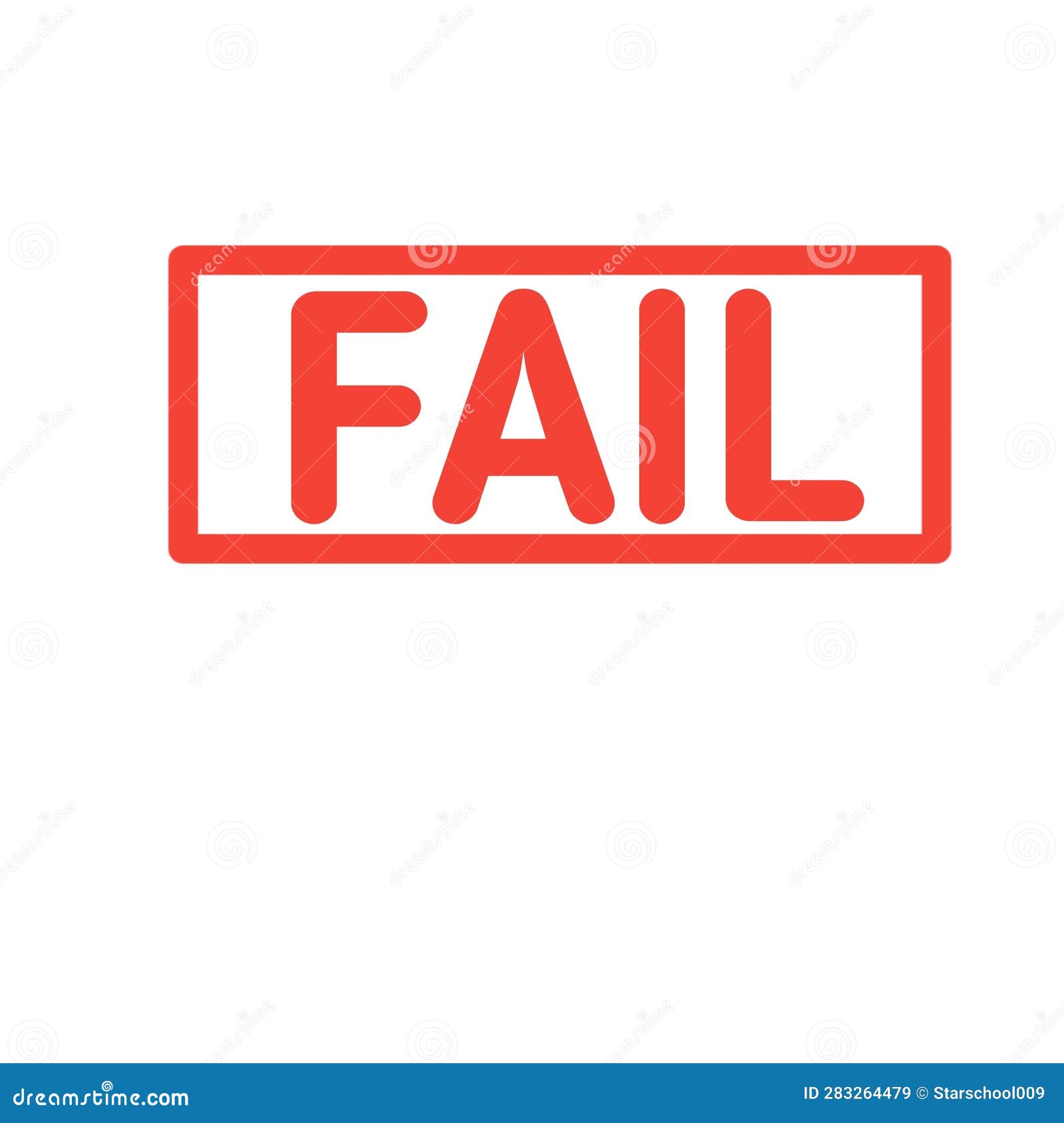 FAIL RED TEXT SIGN LABEL ILLUSTRATION Stock Illustration - Illustration ...
