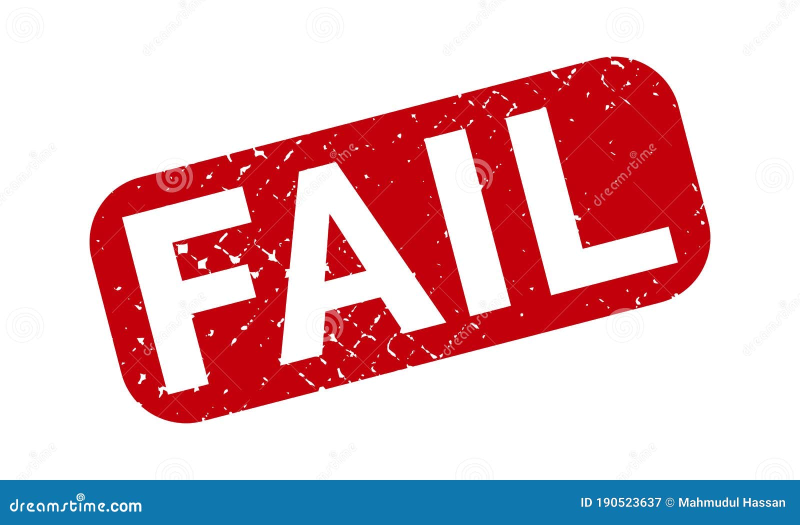Fail Rubber Stamp. Red Fail Rubber Grunge Stamp Seal Vector ...
