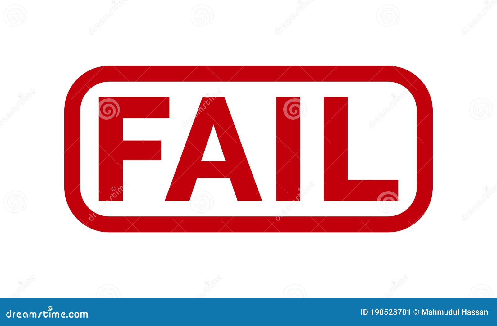 Fail Rubber Stamp. Red Fail Rubber Grunge Stamp Seal Vector ...