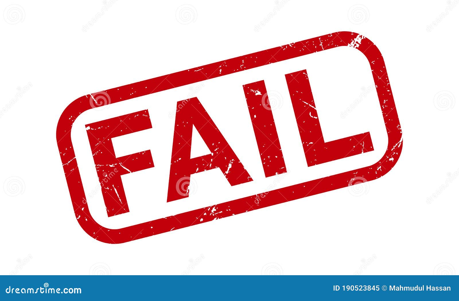 Fail Rubber Stamp. Red Fail Rubber Grunge Stamp Seal Vector ...