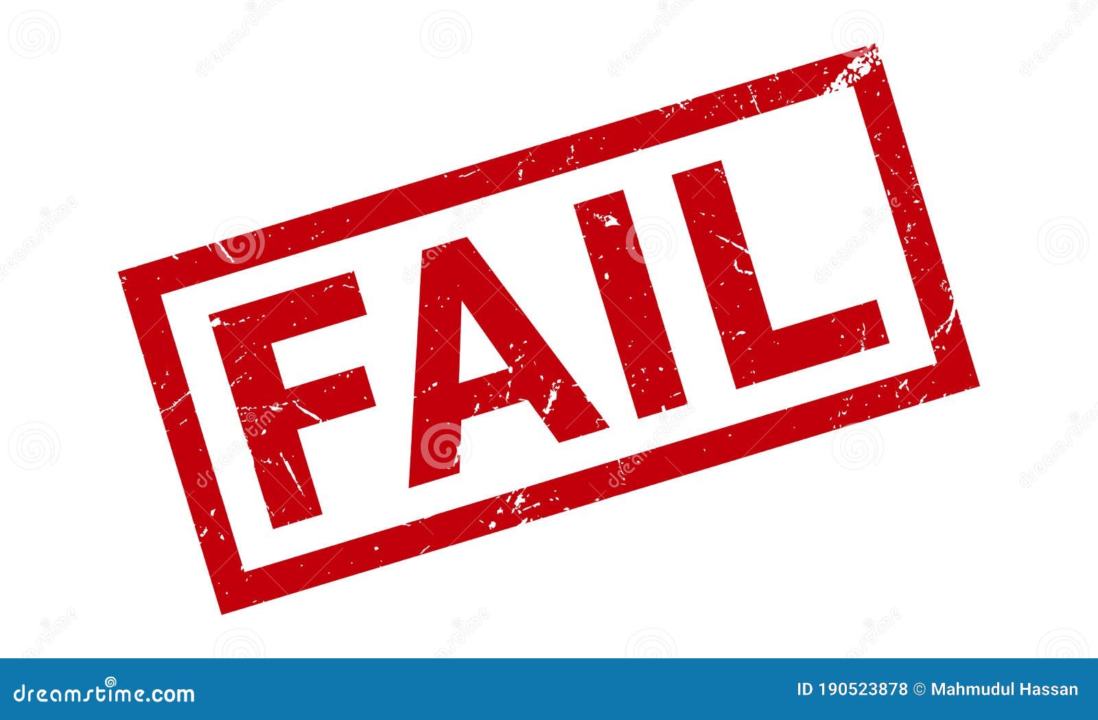 Fail Rubber Stamp. Red Fail Rubber Grunge Stamp Seal Vector ...