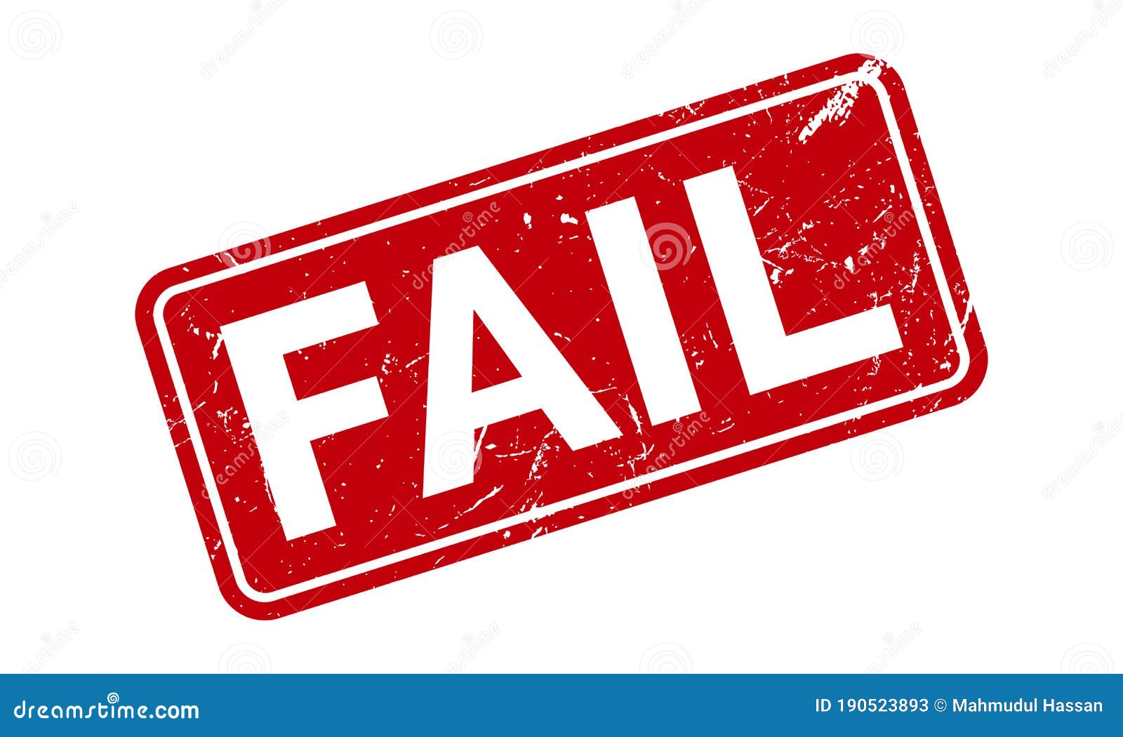 Fail Rubber Stamp. Red Fail Rubber Grunge Stamp Seal Vector ...