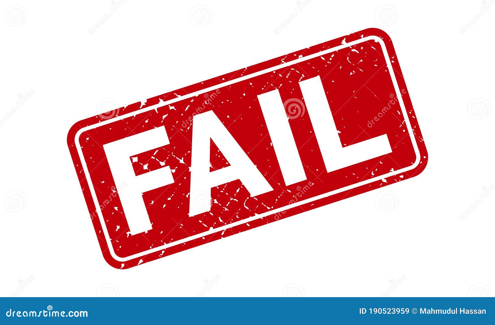 Fail Rubber Stamp. Red Fail Rubber Grunge Stamp Seal Vector ...