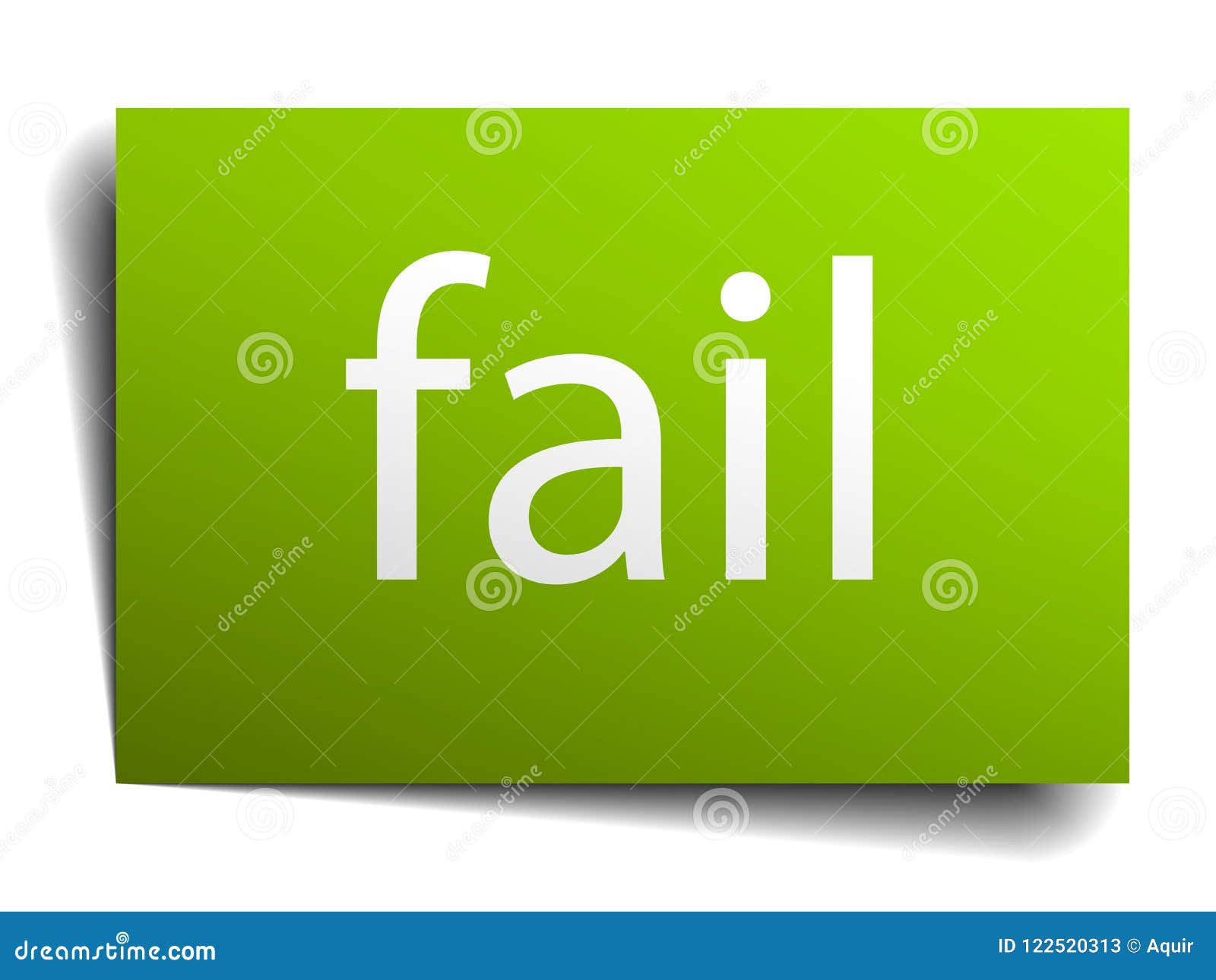Fail sign stock vector. Illustration of flat, label - 122520313