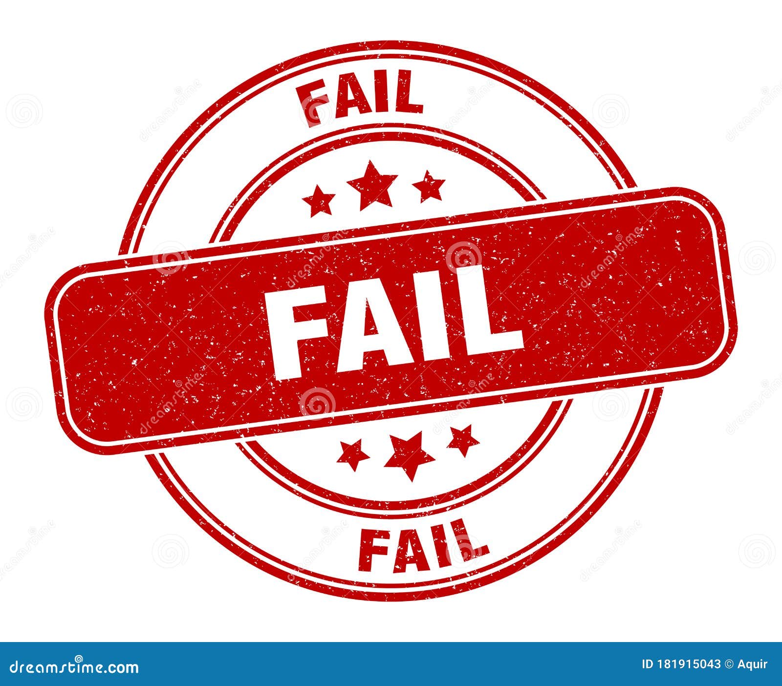 Fail Stamp. Fail Round Grunge Sign Stock Vector - Illustration of ...