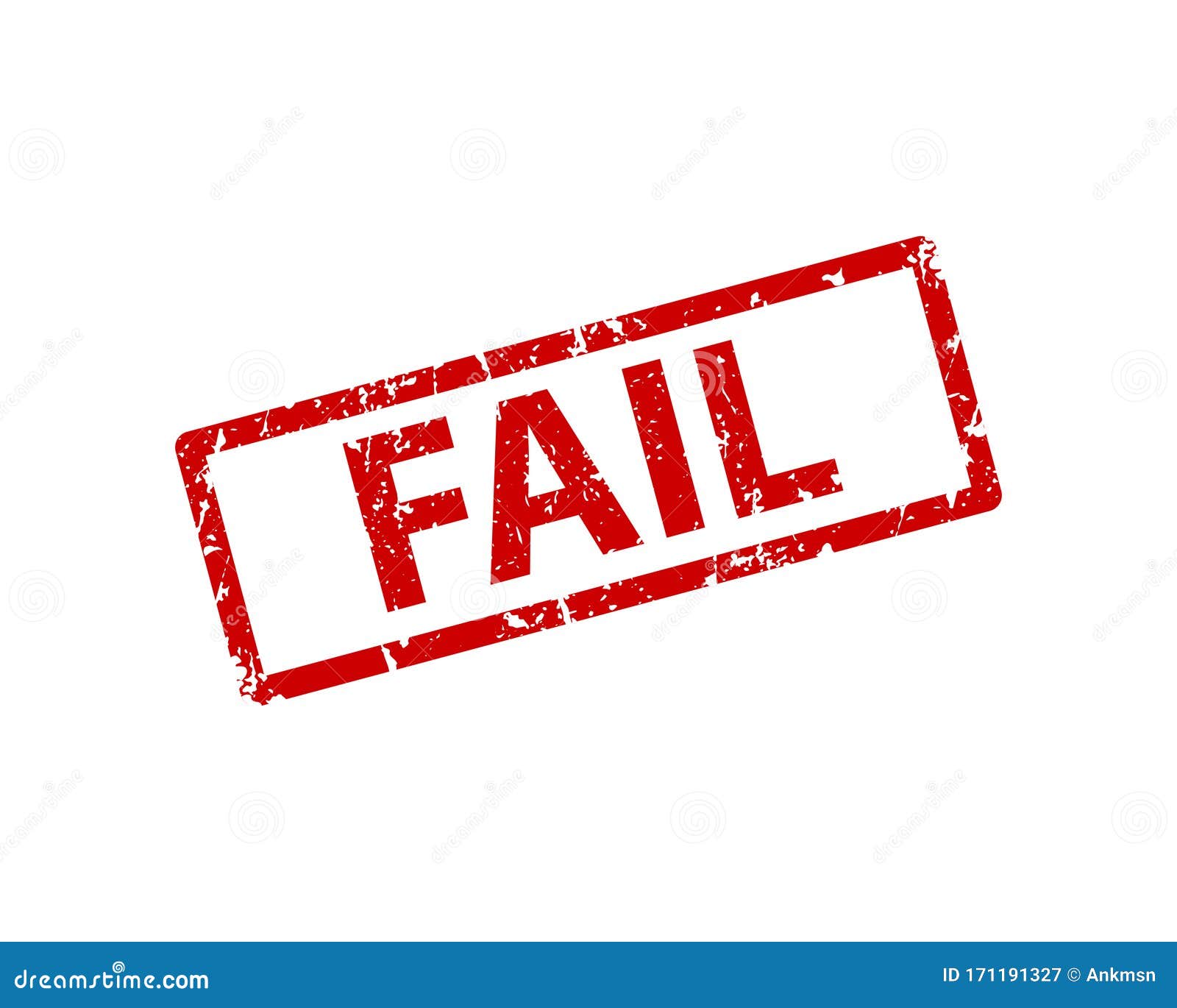 Fail Stamp Vector Texture. Rubber Cliche Imprint Stock Vector ...