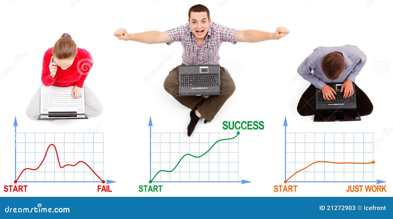 Fail, Success and Endless Work Stock Image - Image of open, finance ...