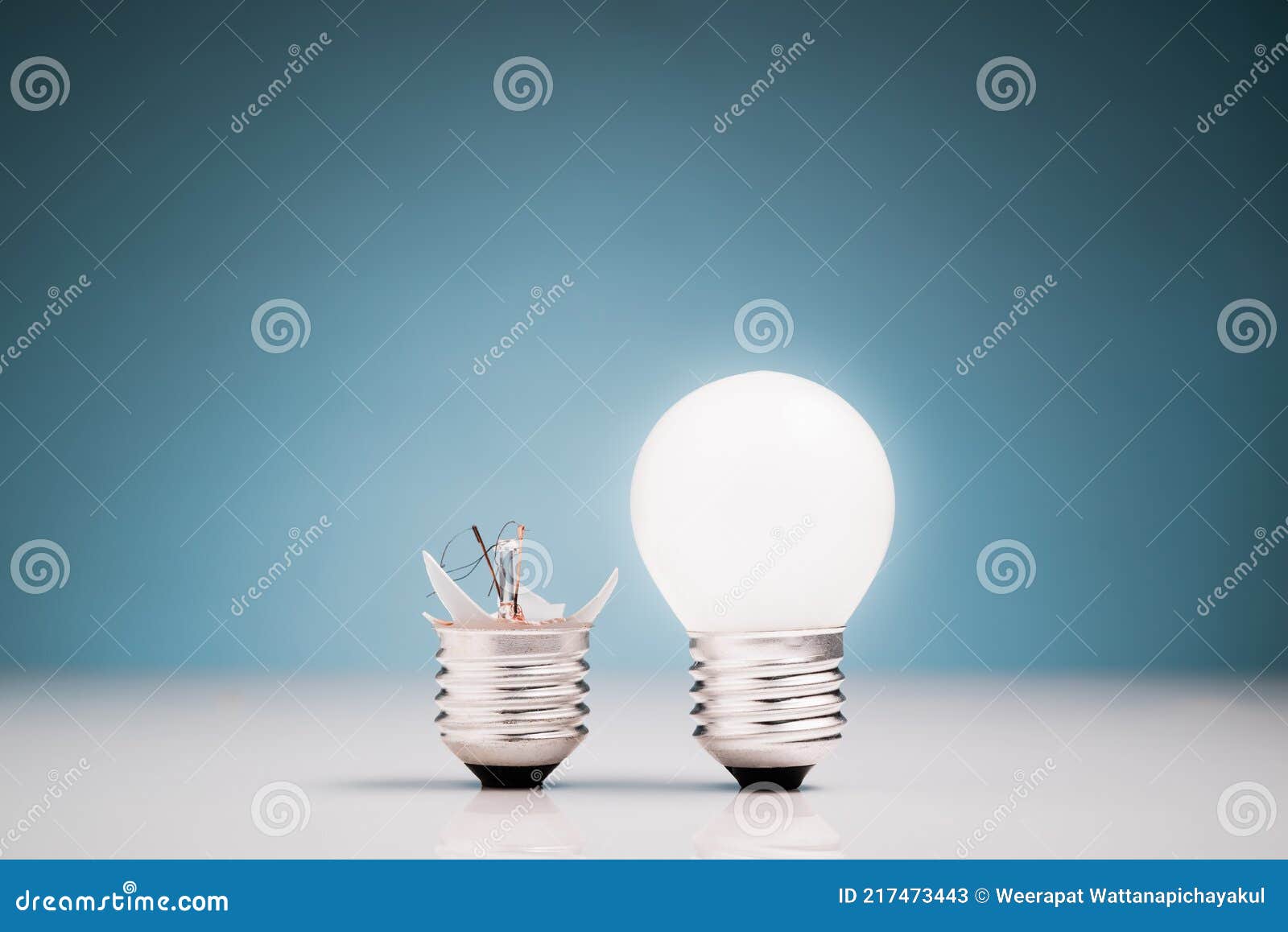 Fail and Success Light Bulb Stock Image - Image of change, motivation ...