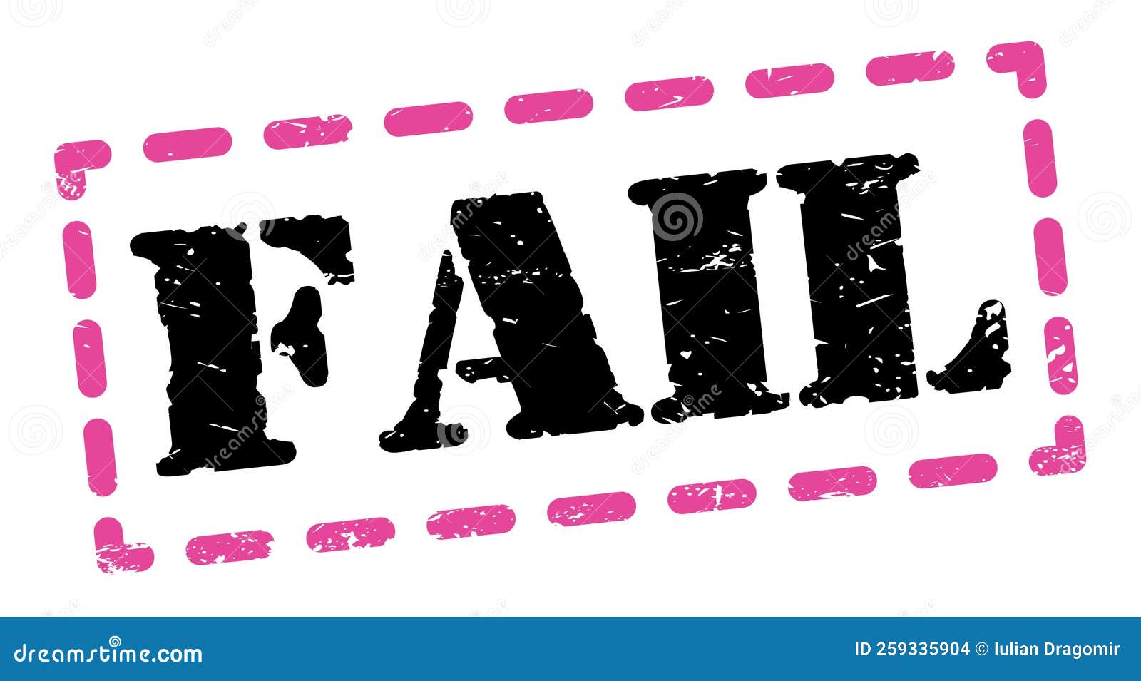 FAIL Text Written on Pink-black Stamp Sign Stock Illustration ...