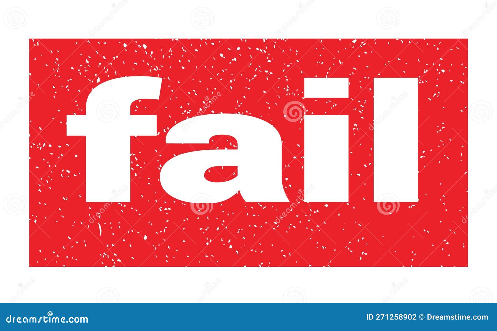 Fail Text Written on Red Stamp Sign Stock Illustration - Illustration ...
