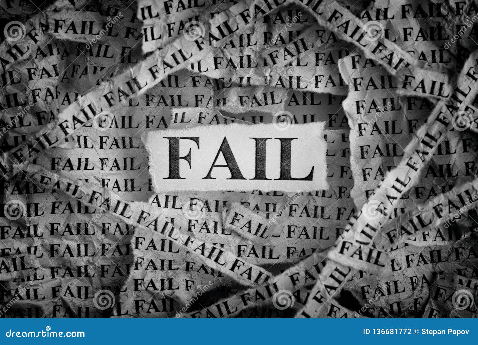 Torn Pieces of Paper with the Words Fail Stock Illustration ... Torn Pieces of Paper with the Words Fail Stock Illustration ...