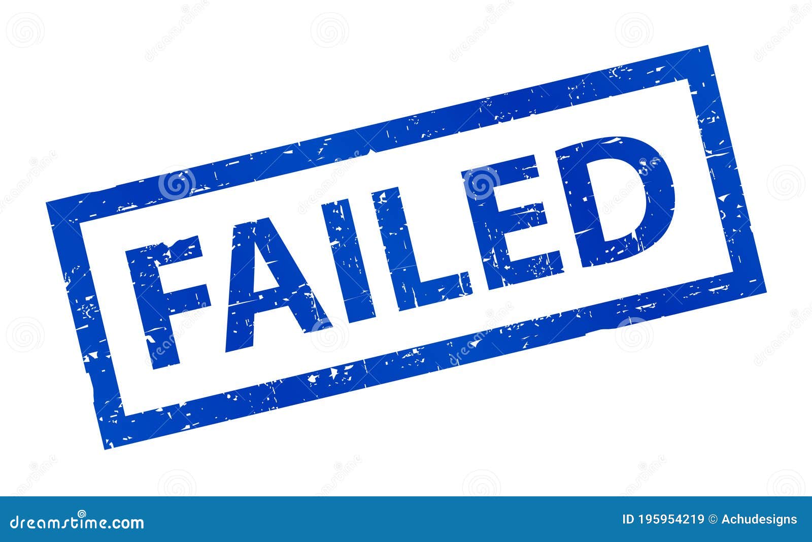 Failed grunge stamp seal stock vector. Illustration of blue - 195954219