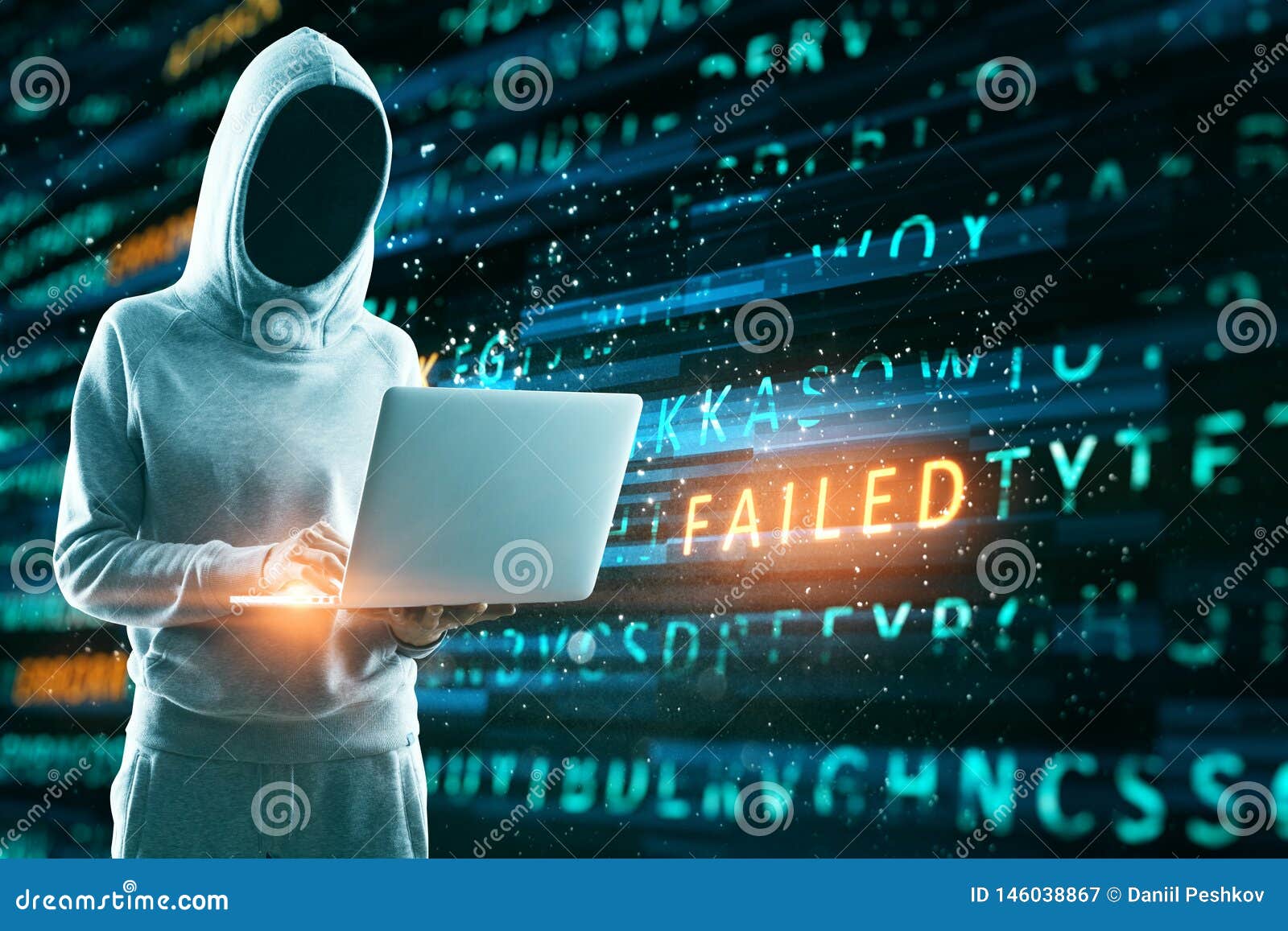 Hacking Background Abstract Hacking System Hacker Attack Broken Falling Binary Code Matrix