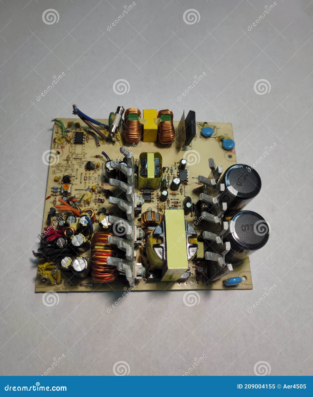 Failed Computer Power Supply Board Stock Image - Image of firearm ...