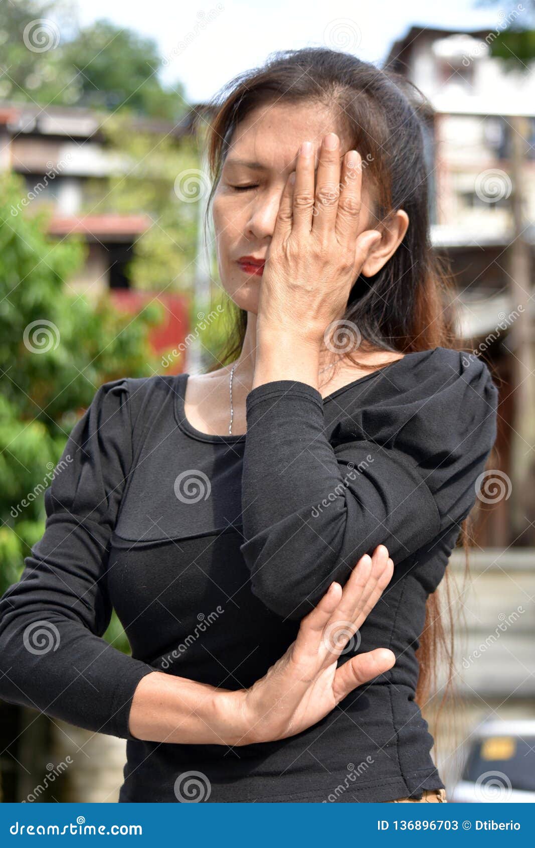 A Failed Female Senior stock image. Image of fail, unsuccessful - 136896703
