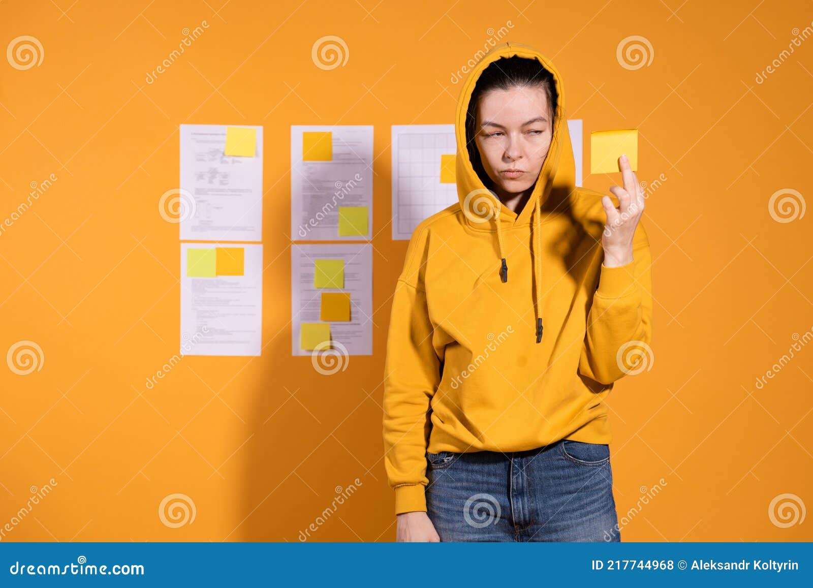 Failed Presentation, a Young Woman Unsuccessfully Presented Her Project ...