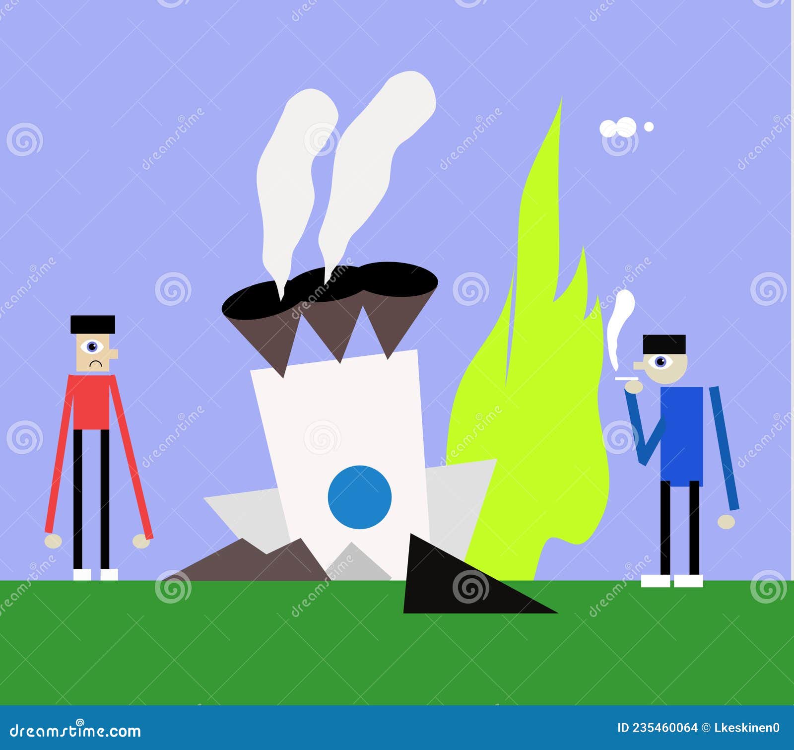 Failed Project Illustration Stock Vector - Illustration of future ...