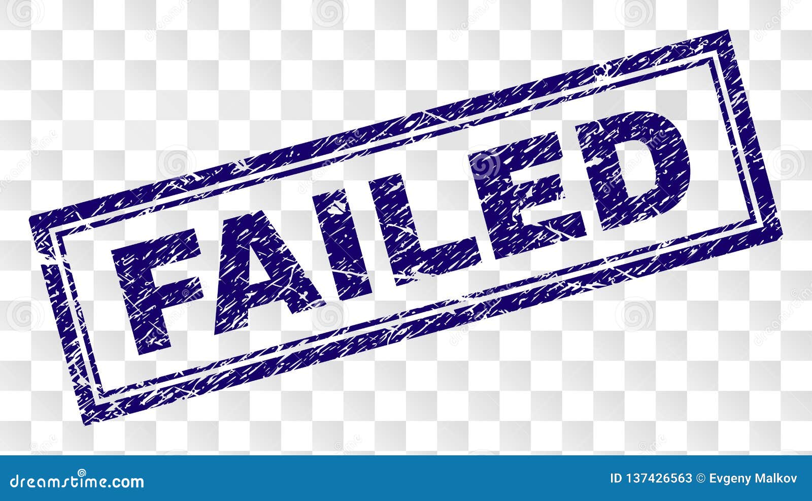 Grunge FAILED Rectangle Stamp Stock Vector - Illustration of rectangle ...