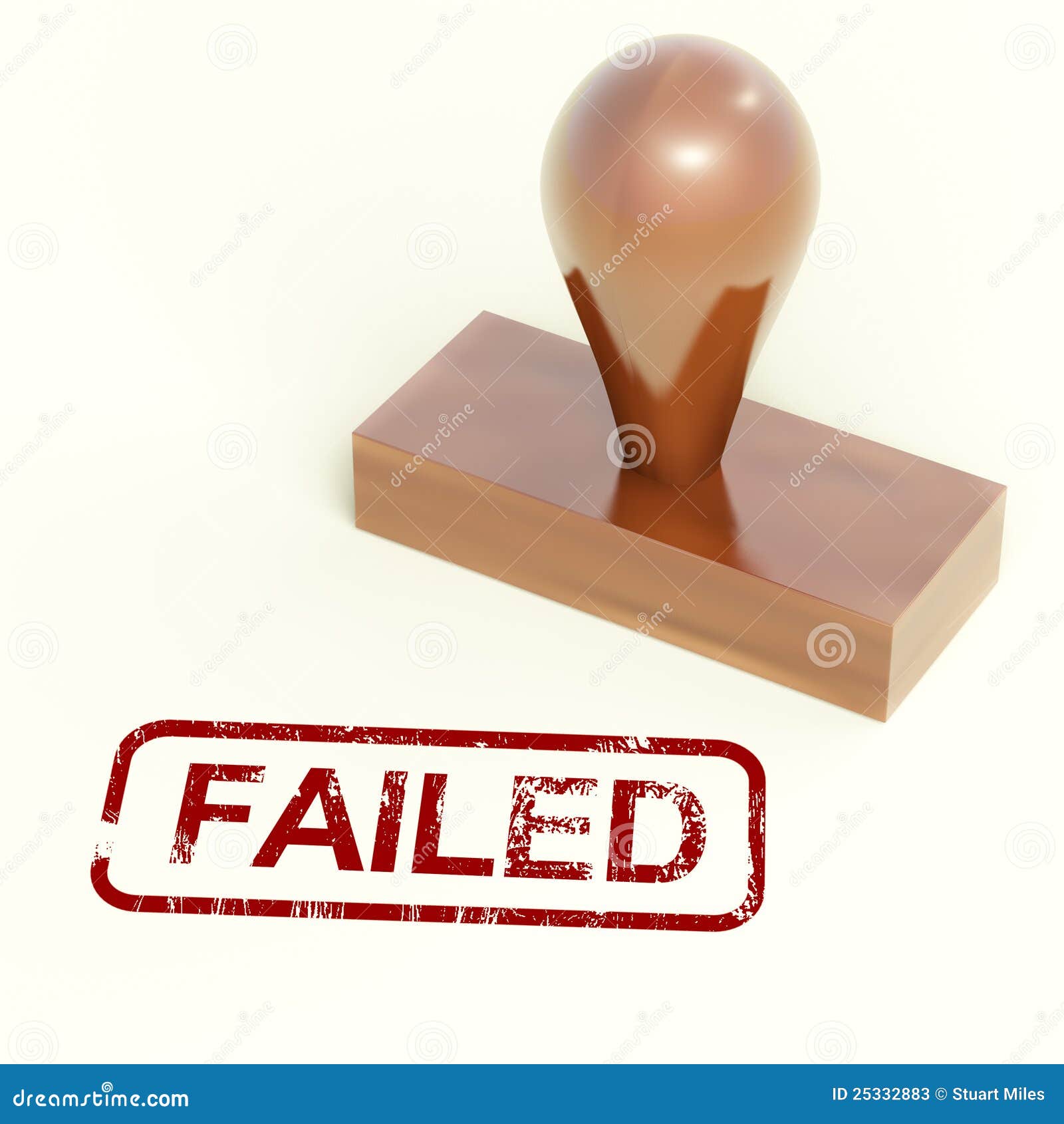 Failed Stamp Showing Reject and Failure Stock Illustration ...