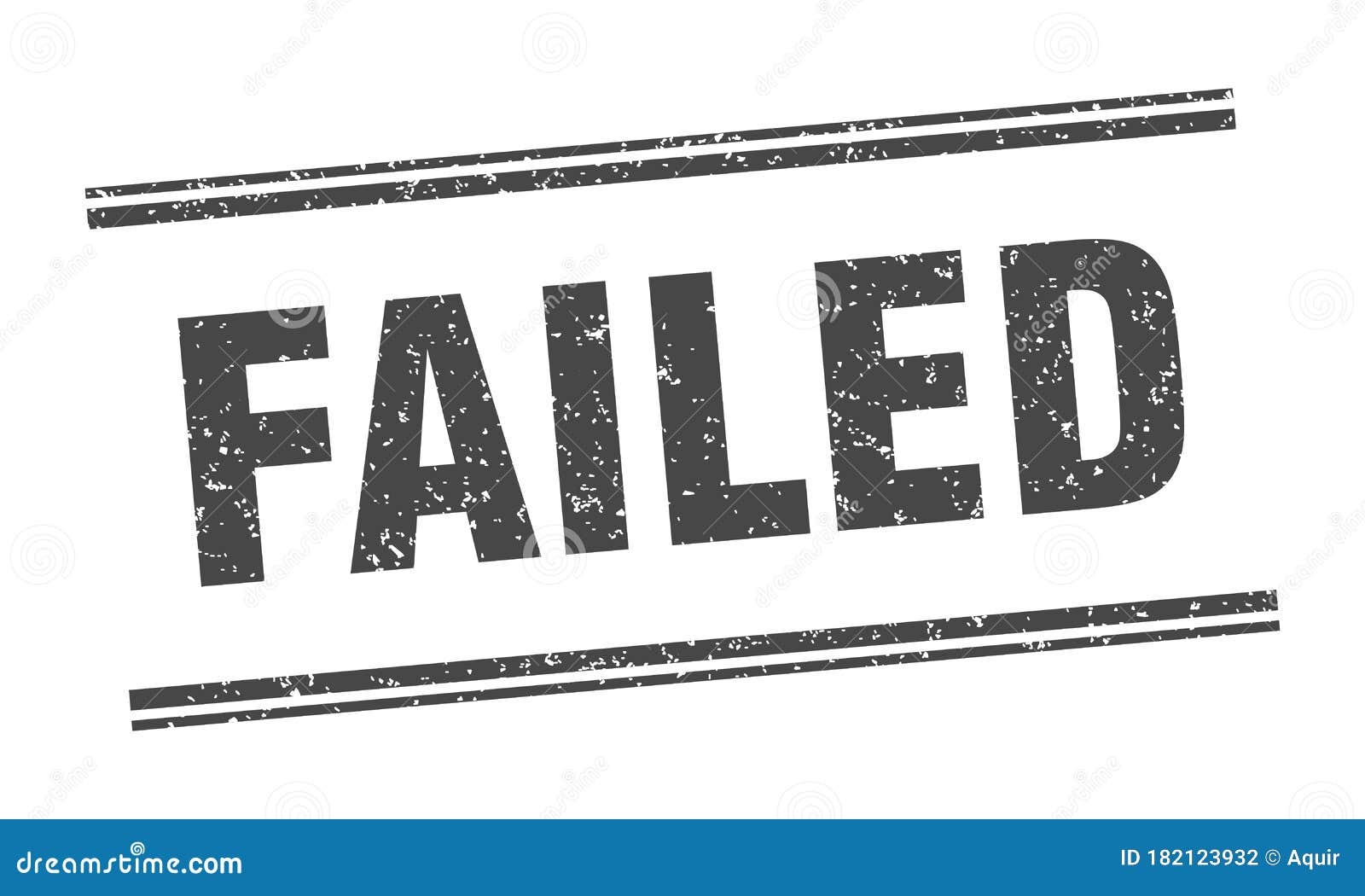 Failed Stamp. Failed Square Grunge Sign Stock Vector - Illustration of ...