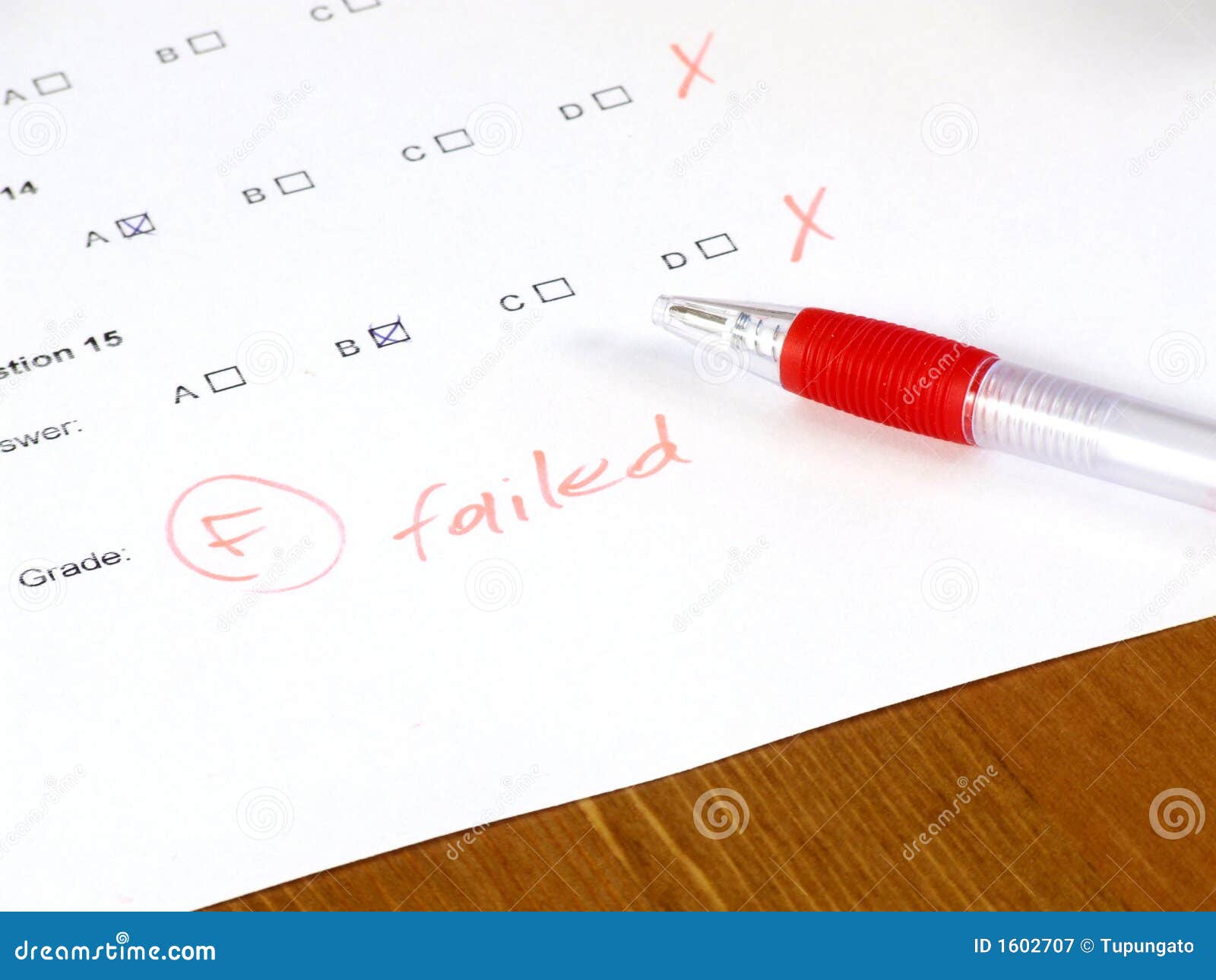 Failed Test Exam Failed Exam Meager Knowledge Of Subject Entering High School Selection