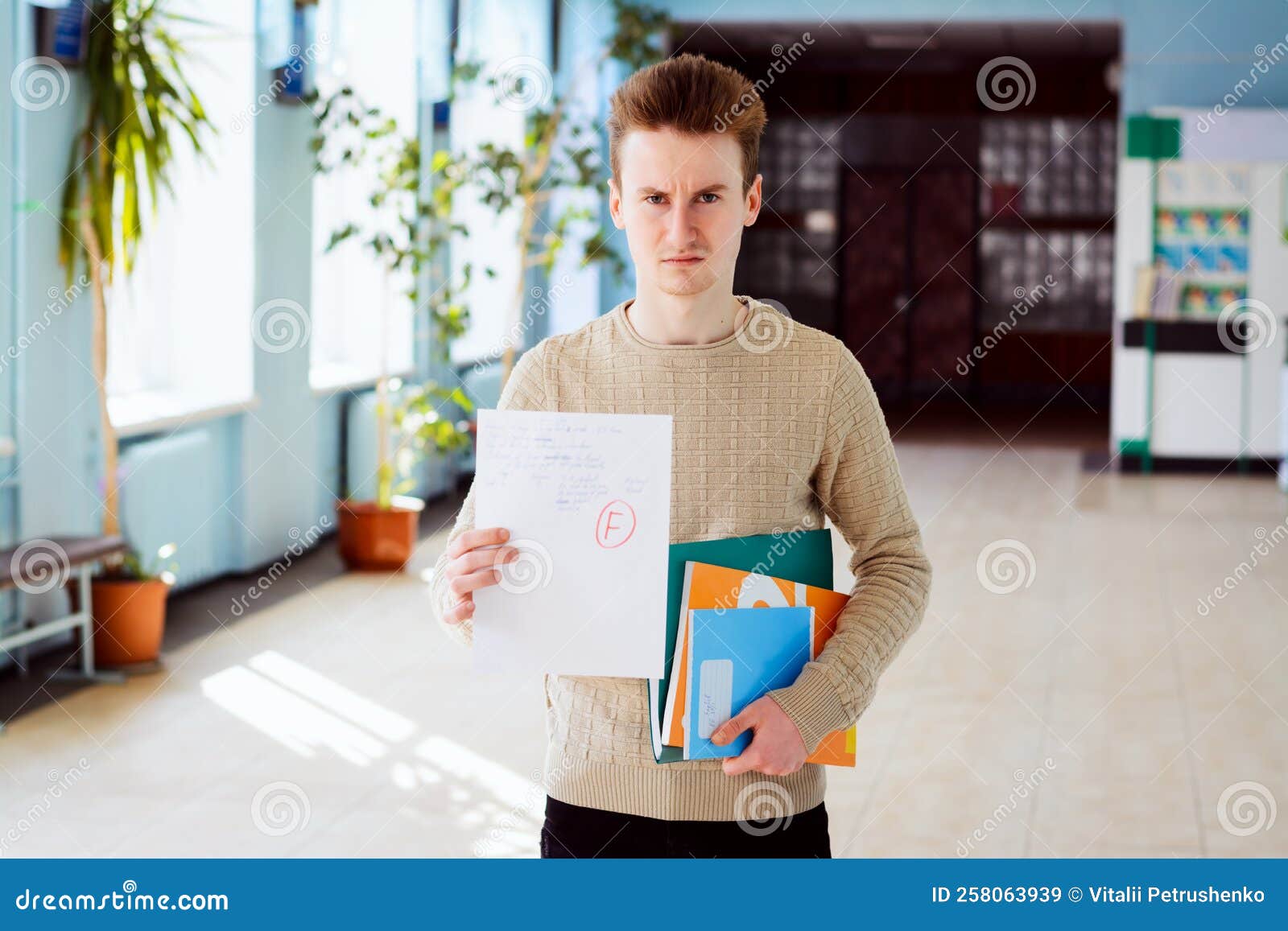 Failed Test or Exam and Angry Student Stock Image - Image of girl ...