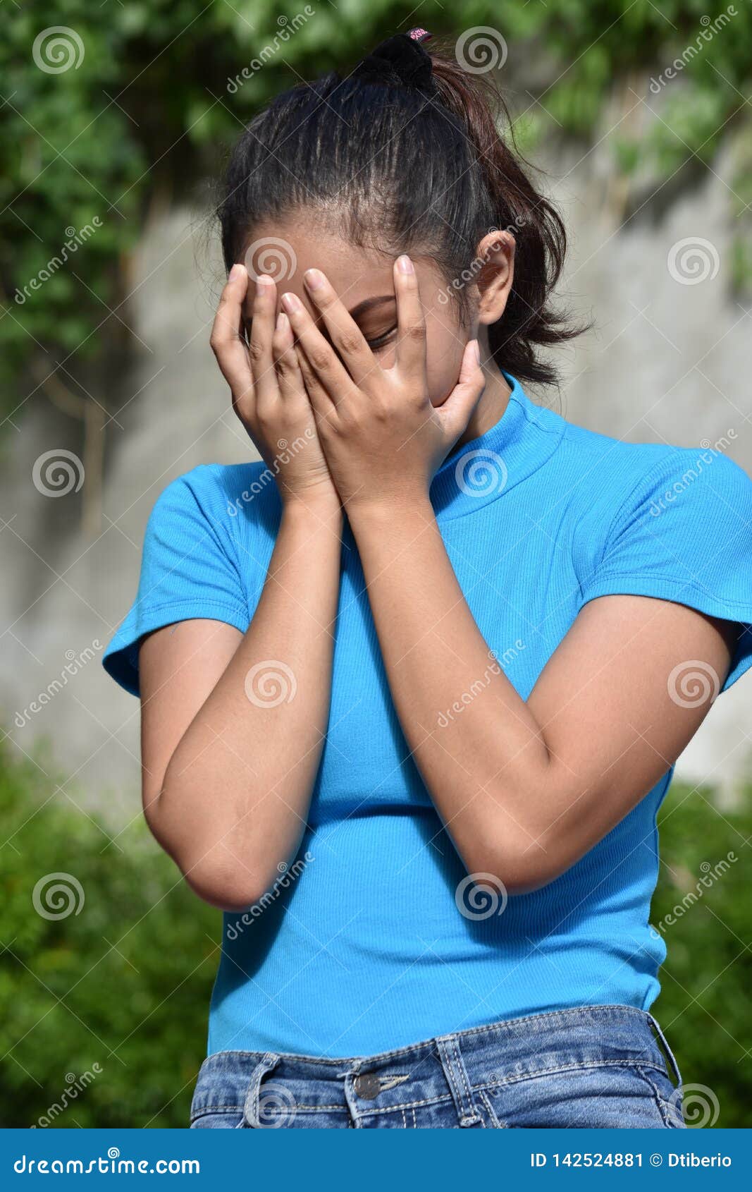 A Failed Young Woman stock image. Image of woman, young - 142524881