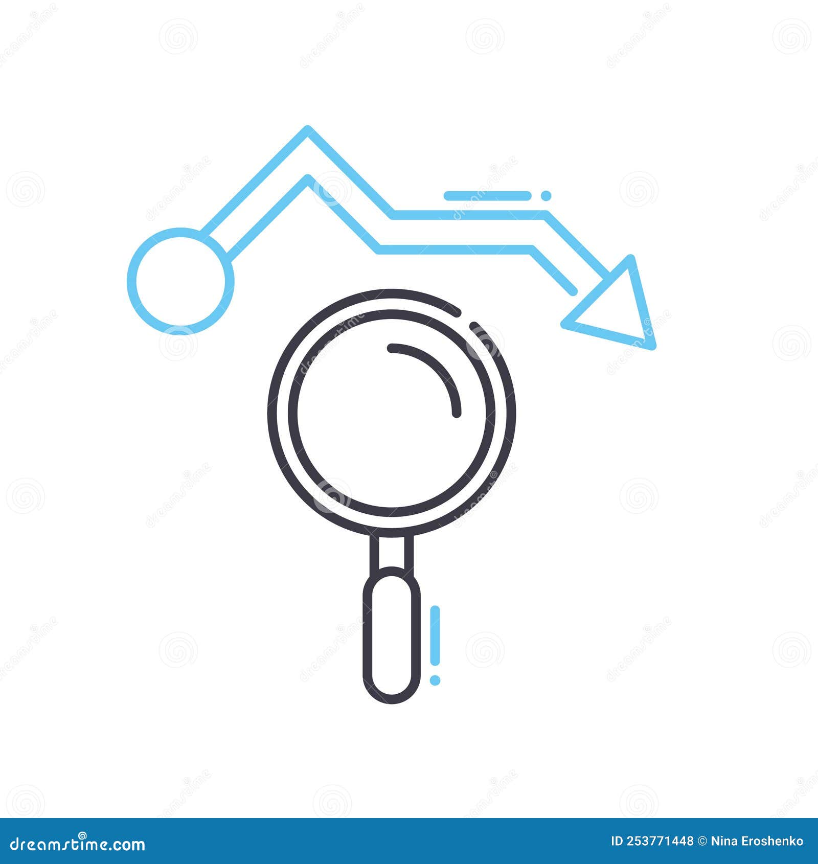 Failure Analysis Line Vector Icons And Signs. Analysis, Malfunction ...
