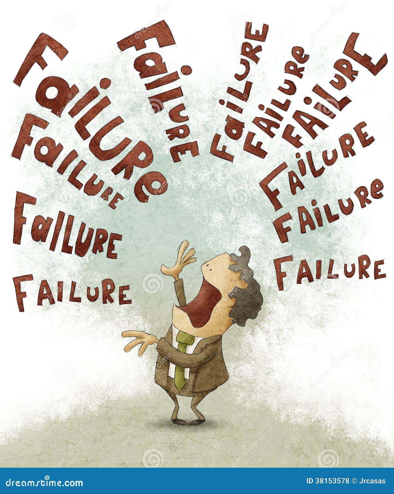 Failure Concept, Businessman Stock Illustration - Illustration of ...