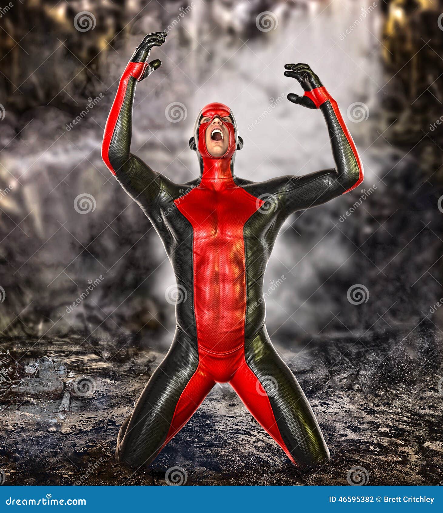 Failure concept superhero stock illustration. Illustration of ...