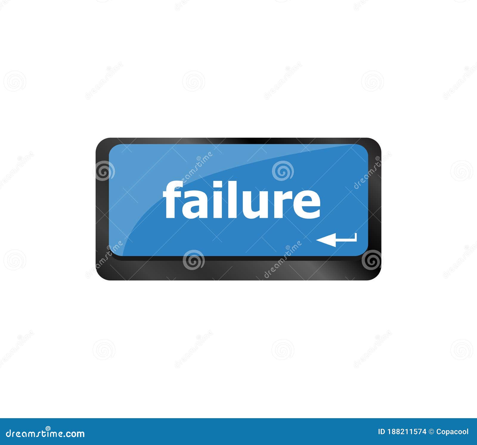 Failure Concept with Word on Keyboard Key Stock Illustration ...