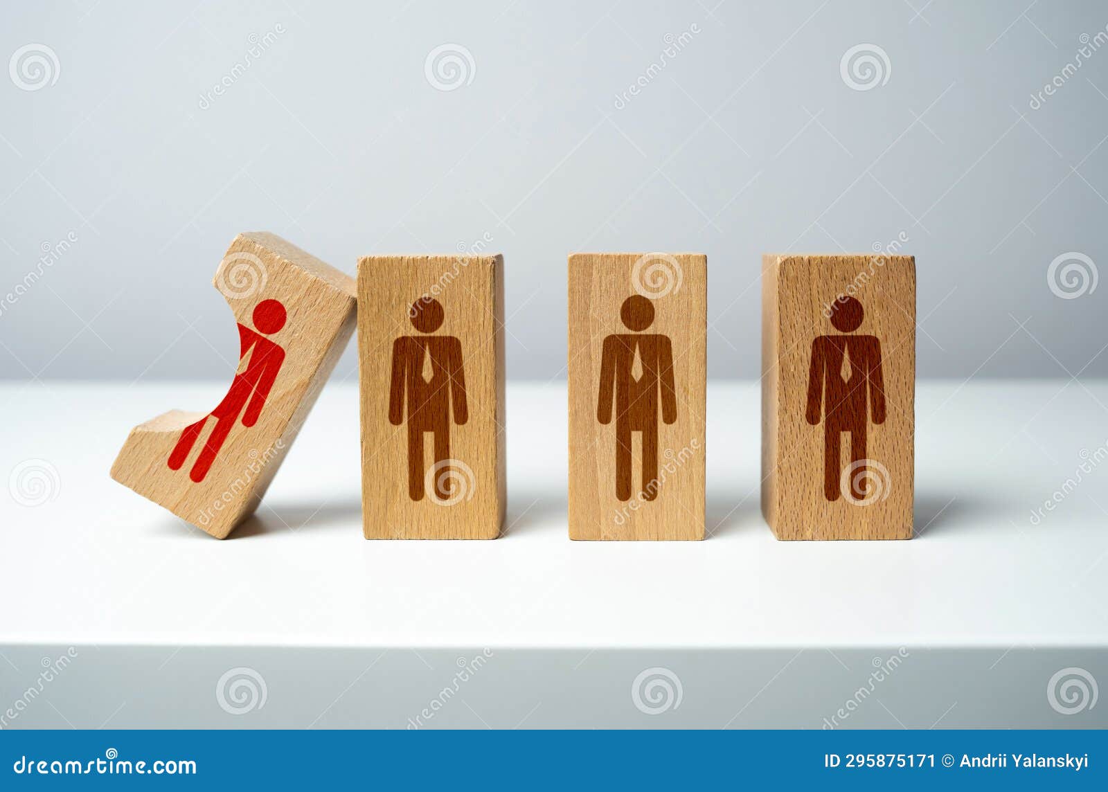 The Failure of an Employee Increases the Burden on Others. Stock Image ...